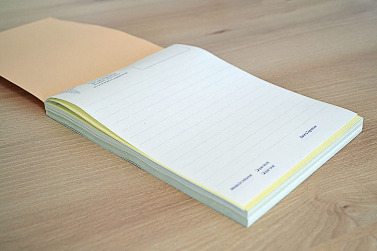 Bloc Carnet Facture Personnalisé Pas Cher | format A5 | Autocopiant